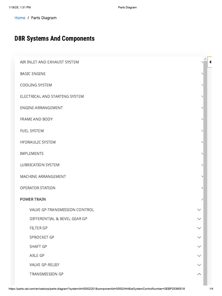 D8R Transmission Parts Diagram | PDF | Brake | Machines