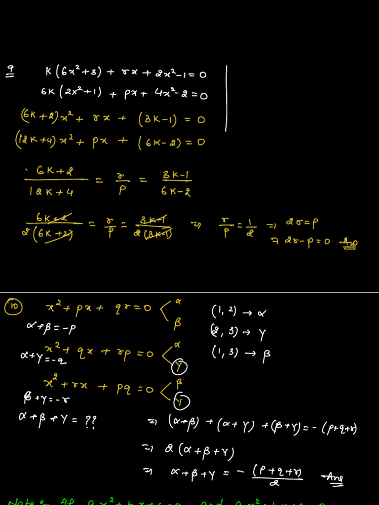 Fr02 Quadratic Eqaution | PDF