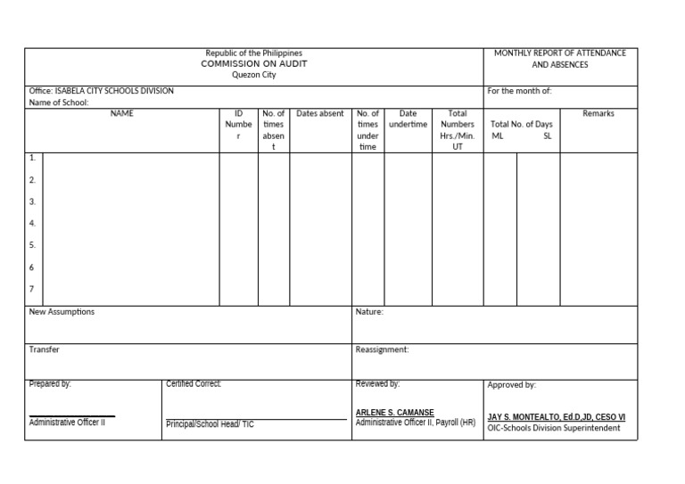 Form 7 Coa Template | PDF