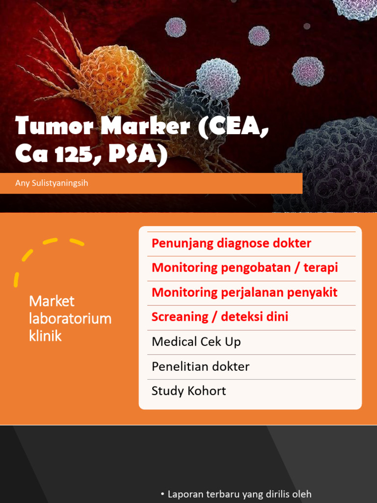 Product Knowledge Tumor Marker (CEA, Ca 125, PSA) | PDF