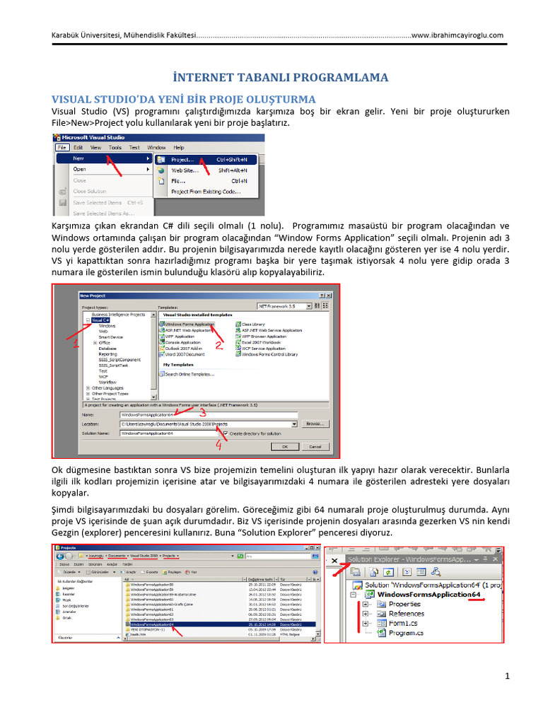 InternetTabanliProgramlama Ders1 | PDF