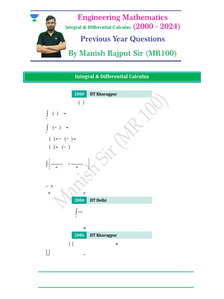 Integral & Differential Calculus CH | PDF | Function (Mathematics ...