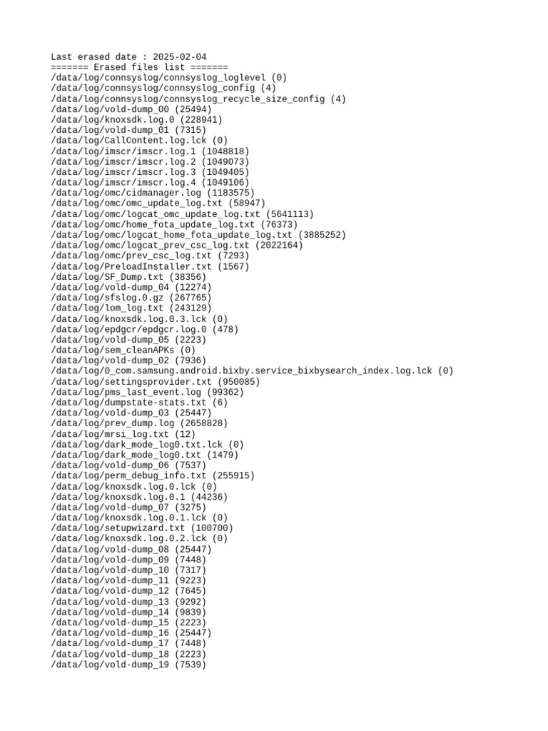 Erased Log by Sos | PDF | Zip (File Format) | Data Compression