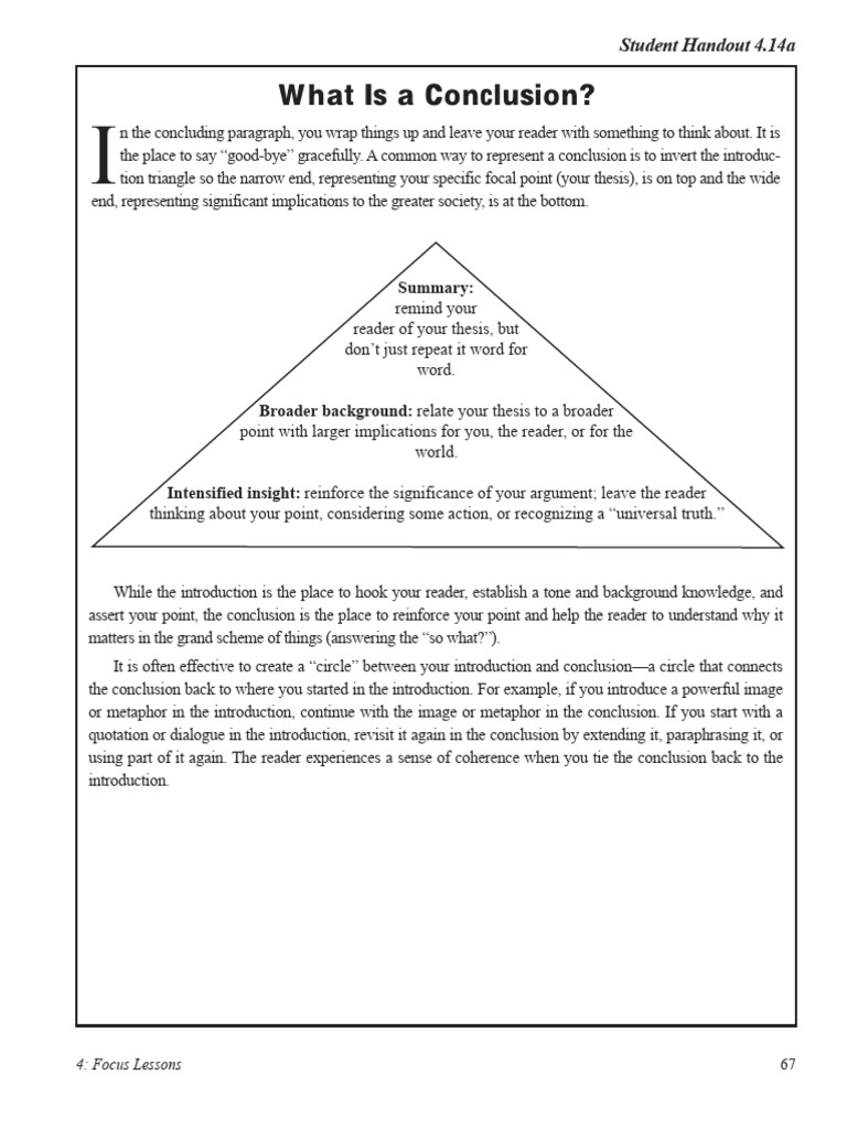 Writing Effective Conclusions Guide | PDF