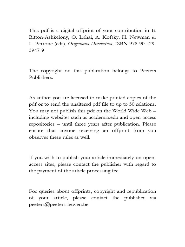 Origen S Use of Papias | PDF | Saint Peter | Origen