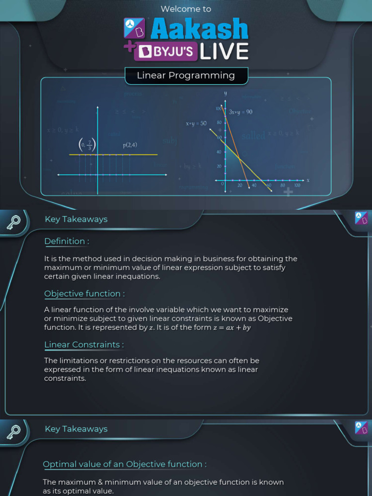 10 Linear Programming Pdf Mathematical Optimization Linear Programming