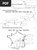 Évaluation Géographie CM1 : Communes et Départements | PDF | Montagnes ...
