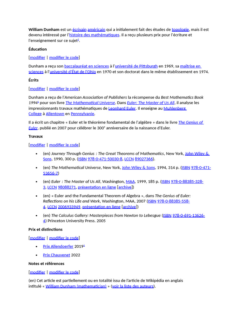 William | PDF | Mathématiques