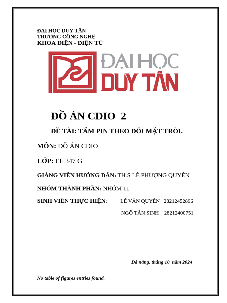 Đ Án Cdio | PDF