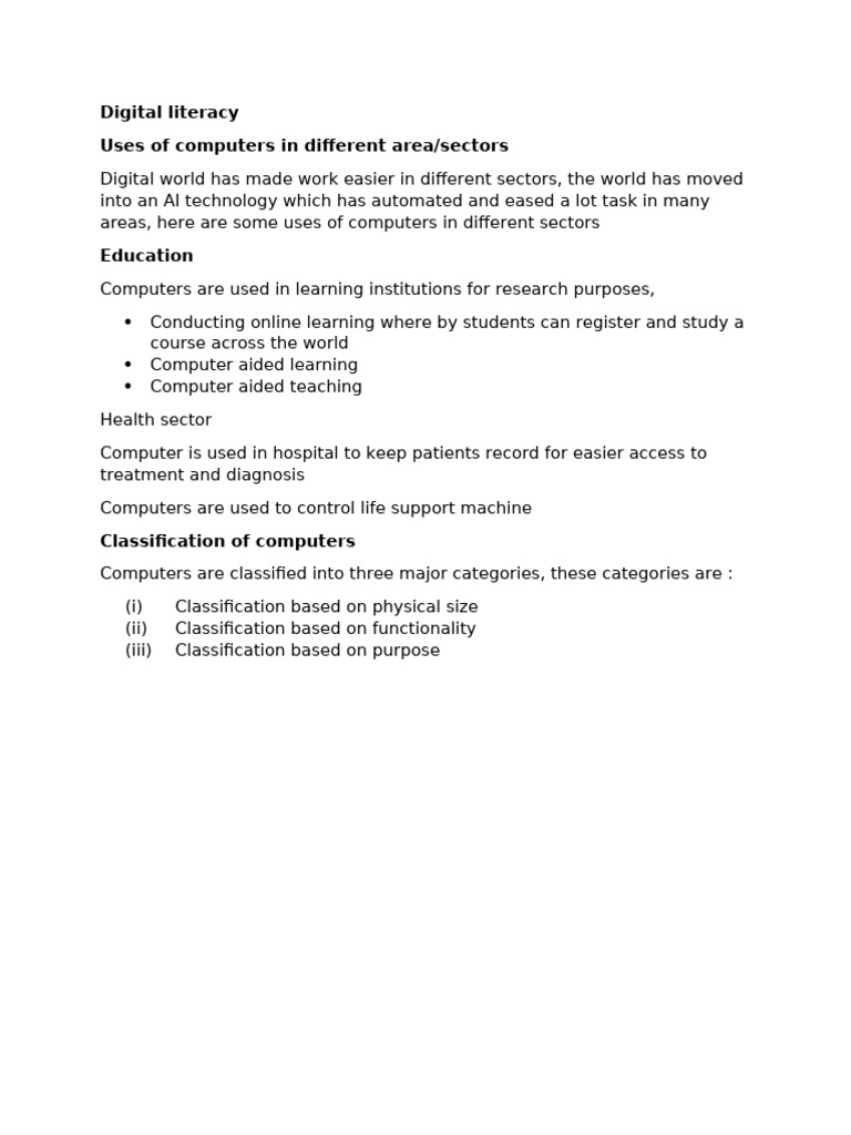 Digital Literacy | PDF