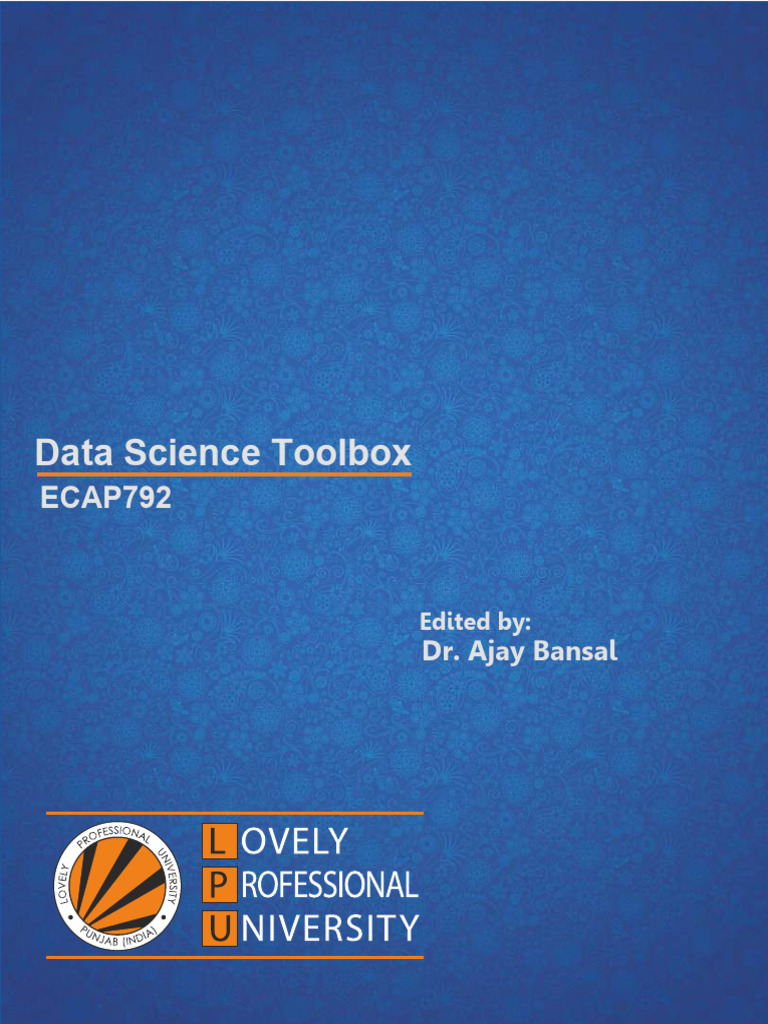 8438 Ecap792 Data Science Toolbox | PDF | Level Of Measurement | Regression Analysis