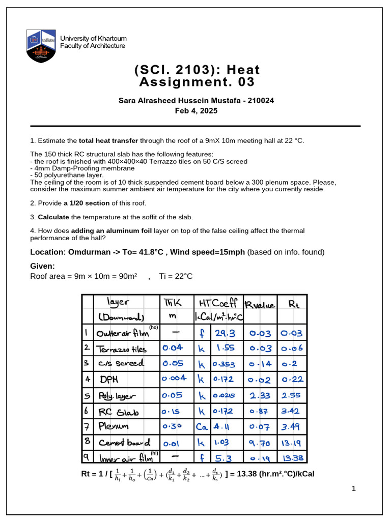 Sara Alrasheed_210024 Assign.03 | PDF | Physical Sciences | Non Equilibrium Thermodynamics