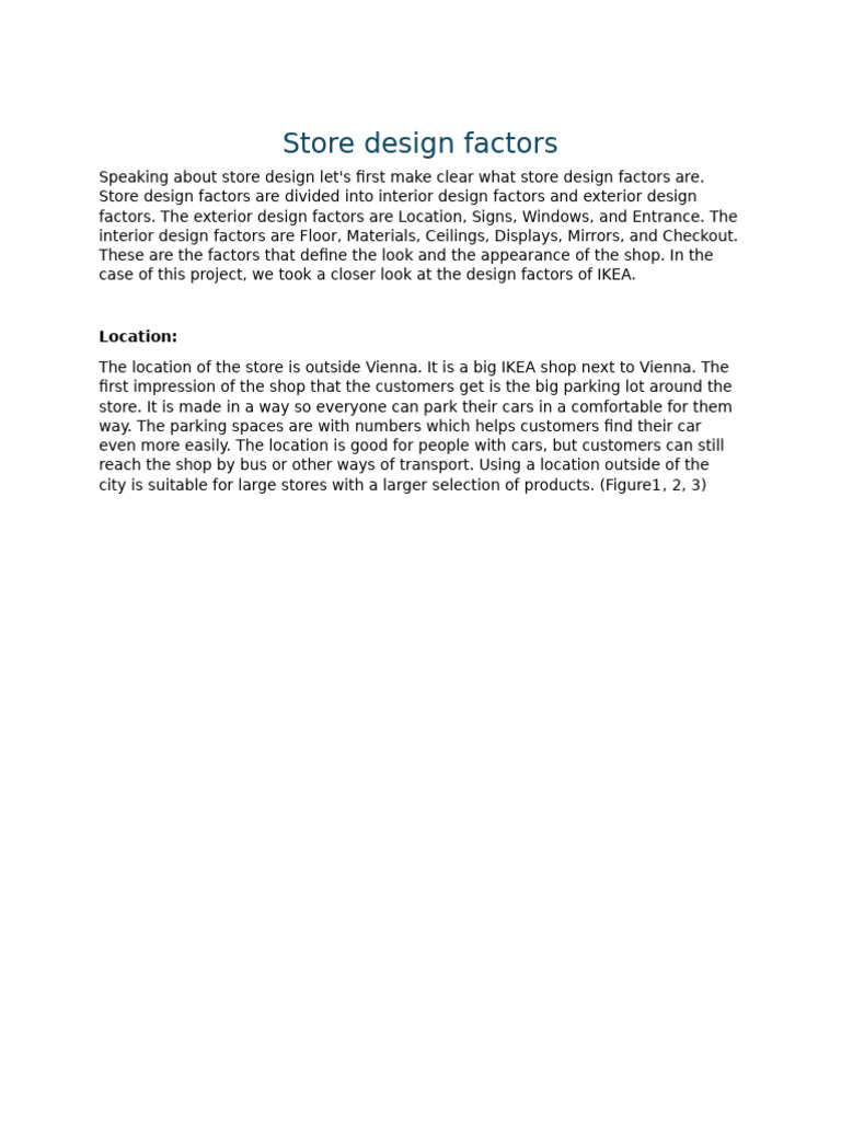 Store Design Factors | PDF | Point Of Sale | Wood
