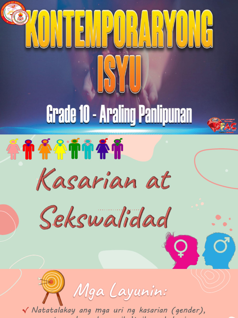 Kasarian at Seksuwalidad | PDF
