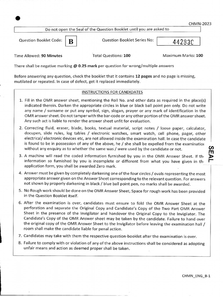 Ossc CGLR GS Mains 2023-24 | PDF