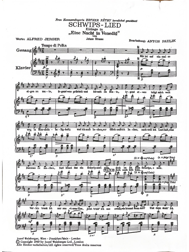 Schwips Lied | PDF
