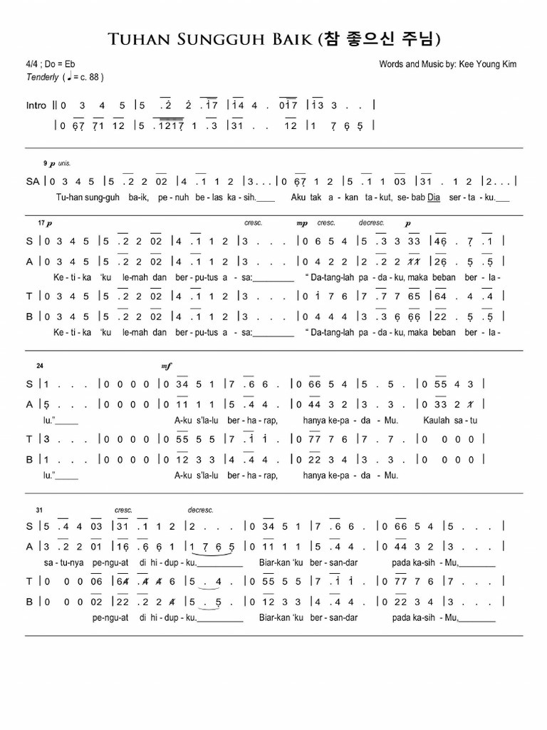 Tuhan Sungguh Baik | PDF