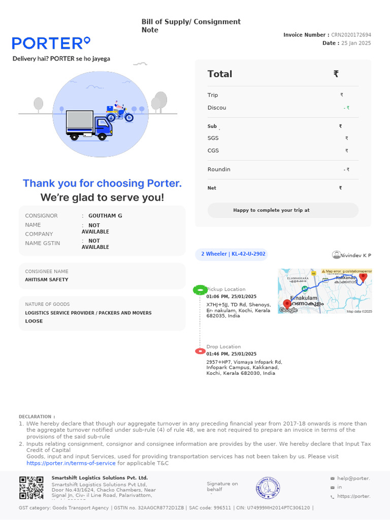 Invoice - CRN2020172694 G | PDF | Payments | Government Finances