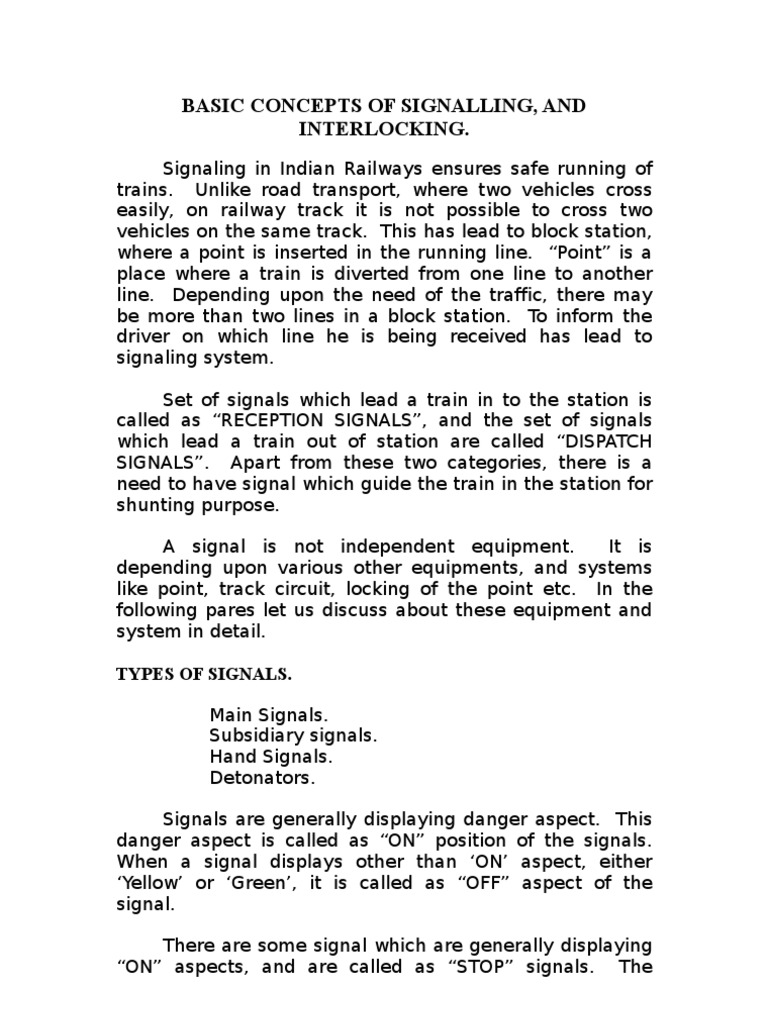 Basic Concepts of Signalling | PDF