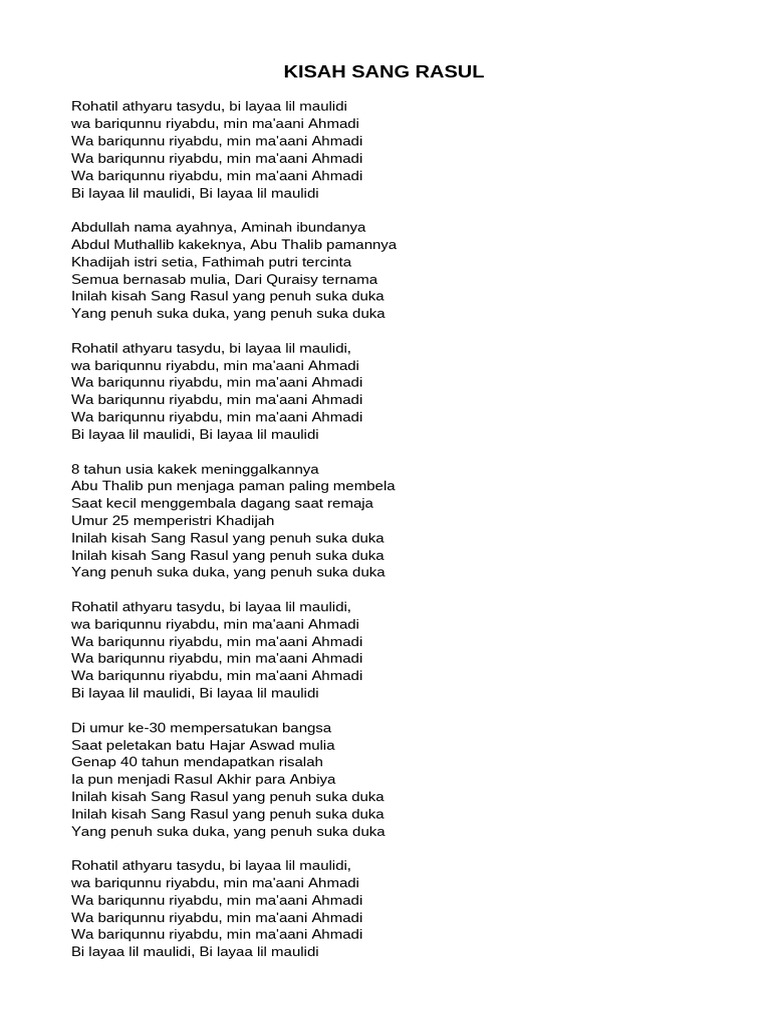 Kisah Sang Rasul | PDF