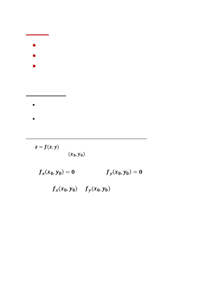 Optimization For Two Variables and Its Applications | PDF | Derivative ...