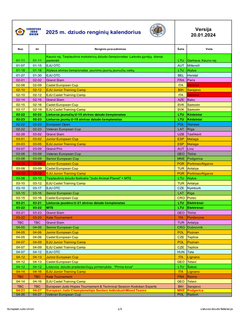 LDF Kalendorius 2025 9 | PDF