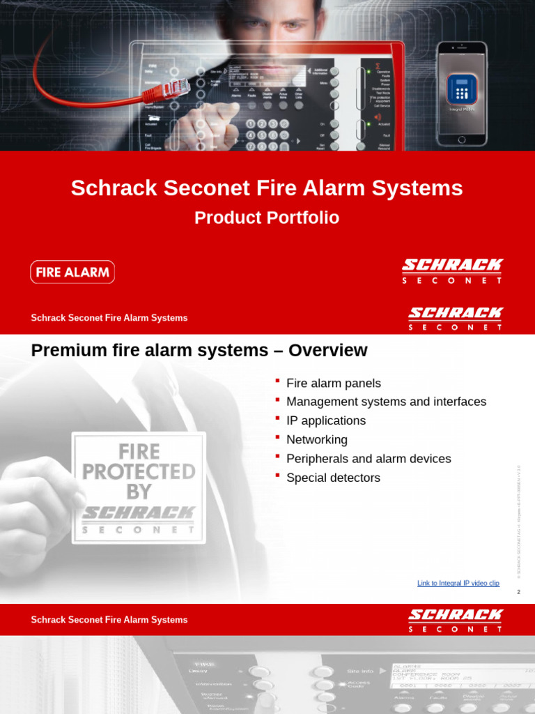 Schrack Seconet Fire Alarm Systems Overview | PDF | Computer Network ...