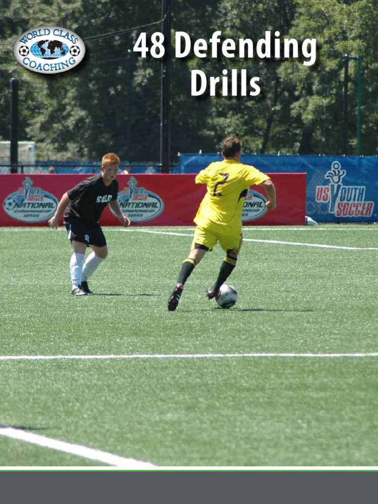 48 Defending Drills | PDF | Forward (Association Football) | Defender ...