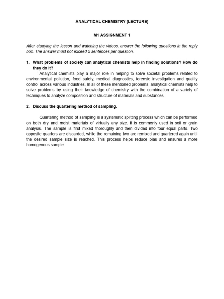 M1 Assignment 1 | PDF