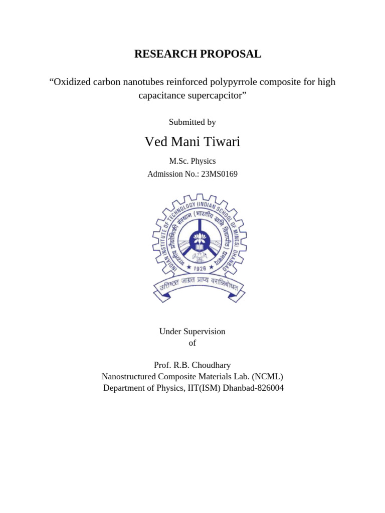 Research Proposal (Final)[1] UPDATED | PDF | Electricity | Applied And ...