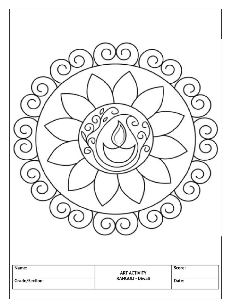 Rangoli Templates Per Period | PDF