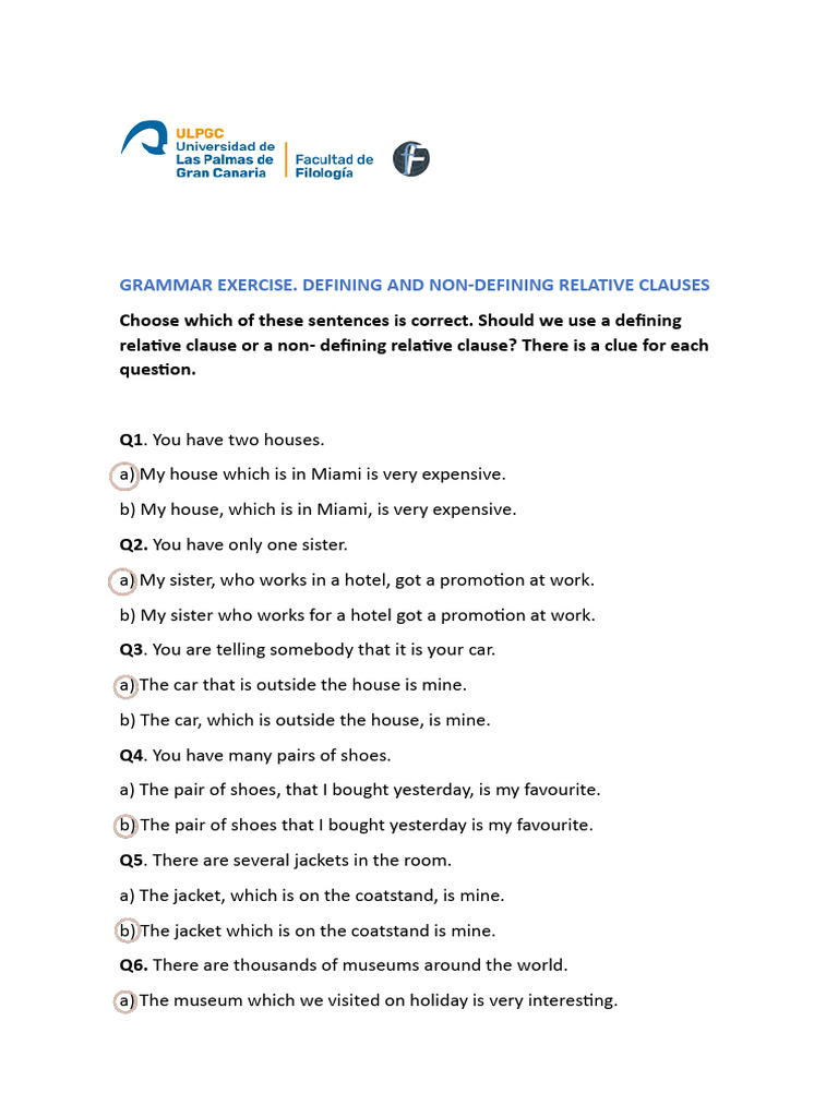 Grammar Exercise 1 - 241217 - 123743 | PDF