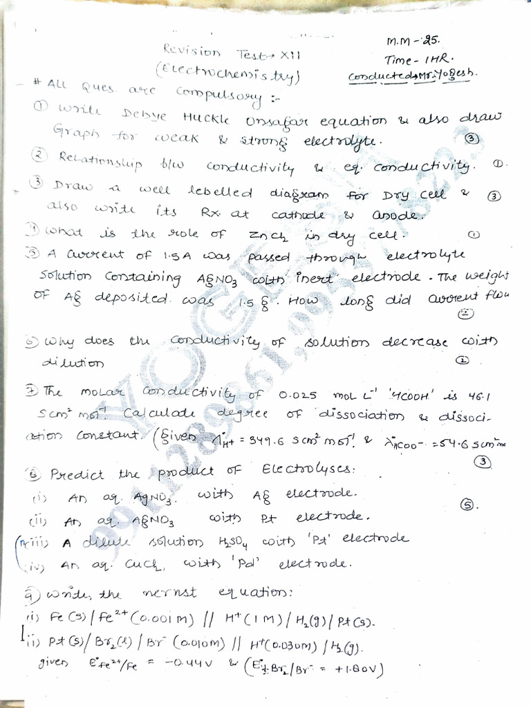 Adobe Scan Nov 18, 2024 (1)electrochem | PDF | Cathode | Electrochemistry