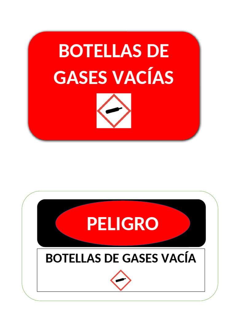 Señalizacion Botellas Llenas y Vacías | PDF