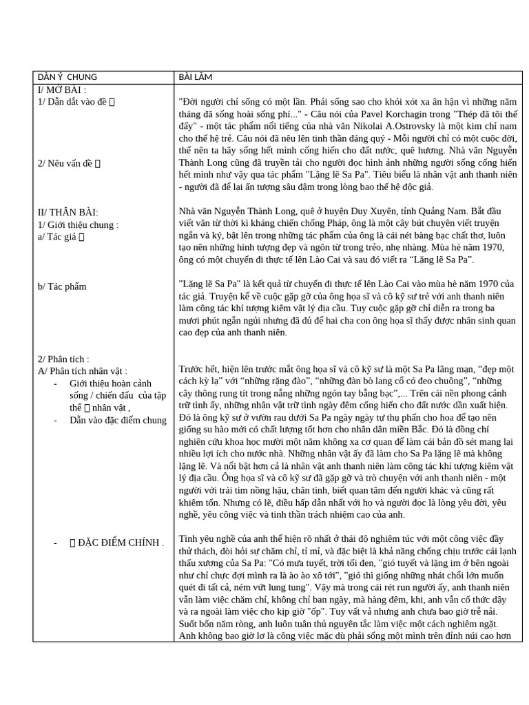 Đề_-Cảm-nhận-NV-Anh-thanh-niên-trong-Lặng-lẽ-Sa-Pa-nhóm-124 | PDF