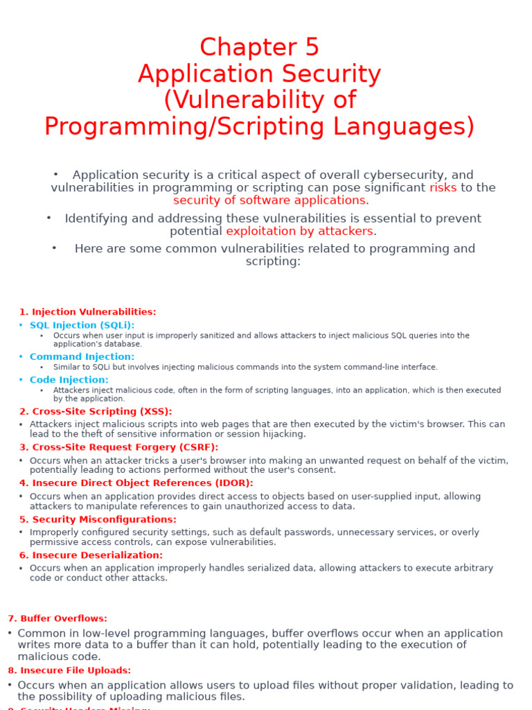 Chapter 5 Application Security | PDF | Malware | Secure Shell