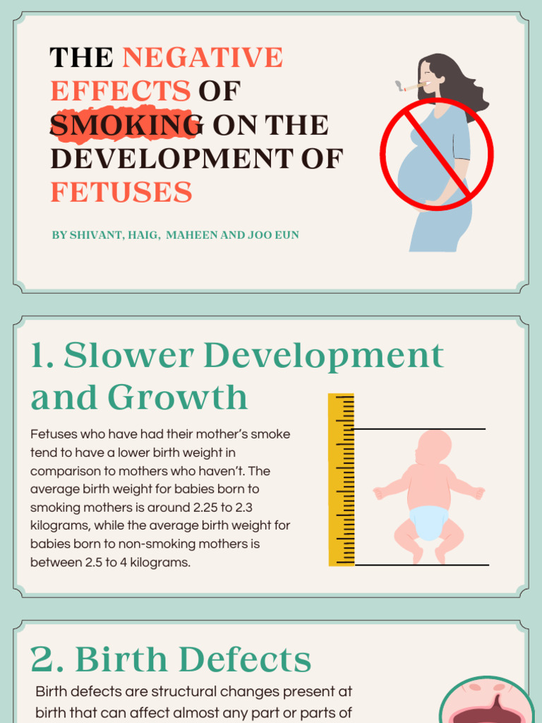 Negative Effect of Smocking On The Development To Prepare of Fetus | PDF