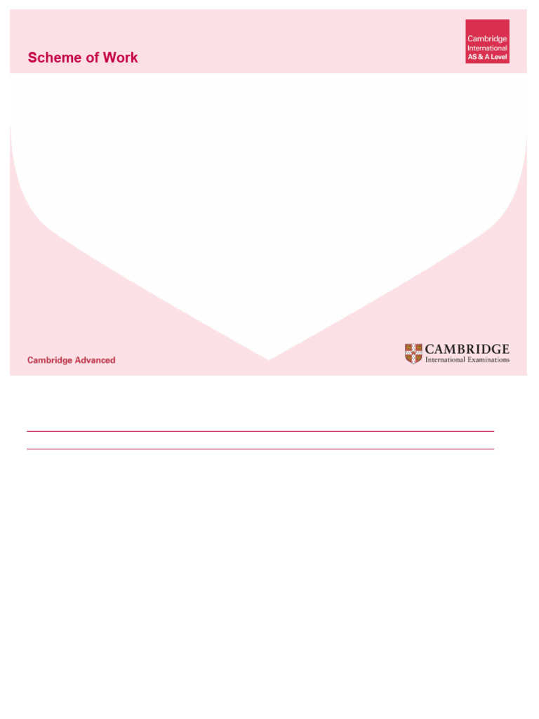 Cambridge AS & A Level Travel Scheme | PDF | Tourism | Learning