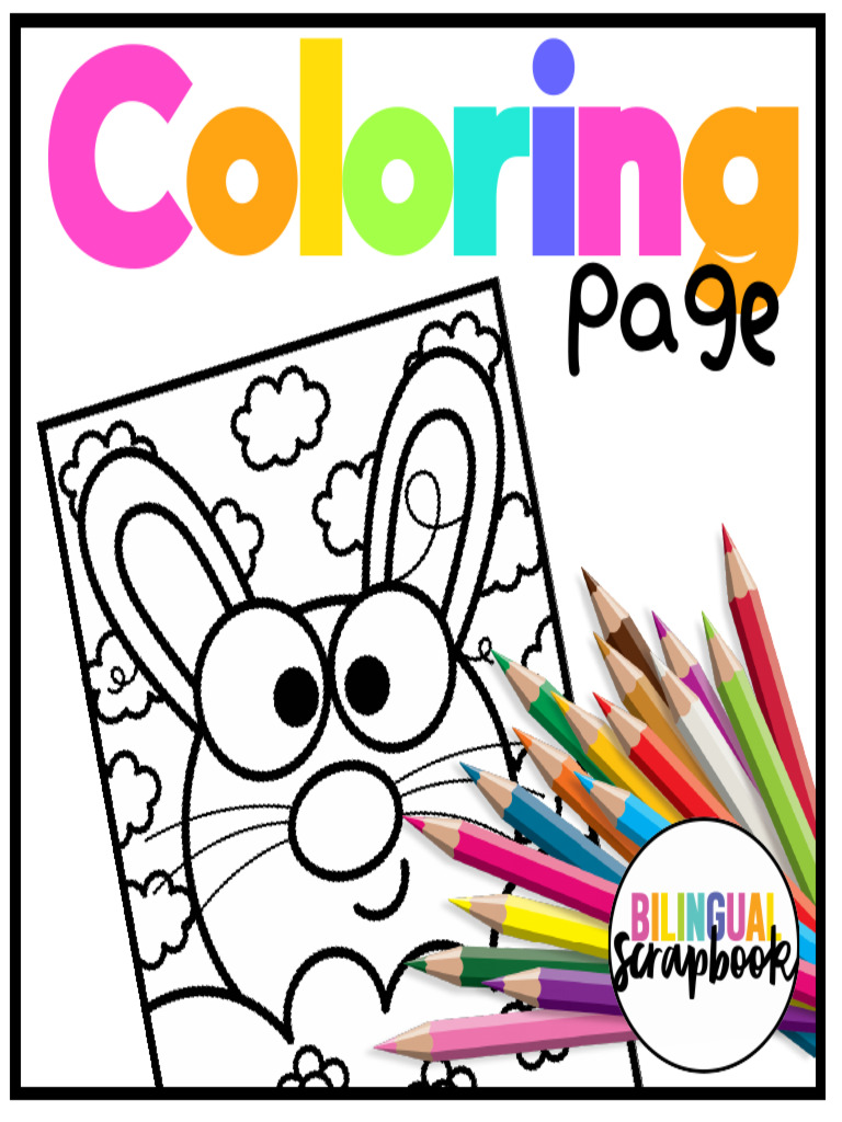 Rabbit Coloring Page | PDF
