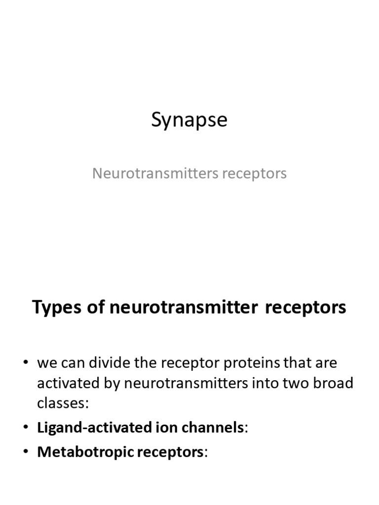 Neurotransmitters and Its Types | PDF | Neurotransmitter | Chemical Synapse