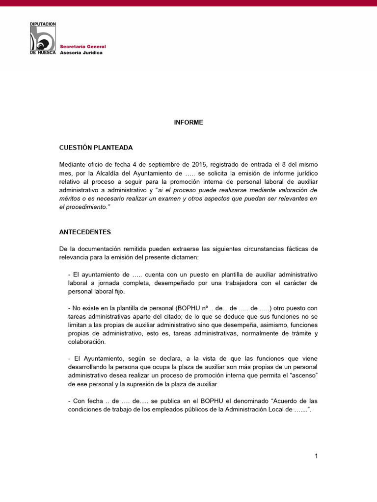 Promoción Interna de Auxiliares Administrativos | PDF | Derecho laboral ...