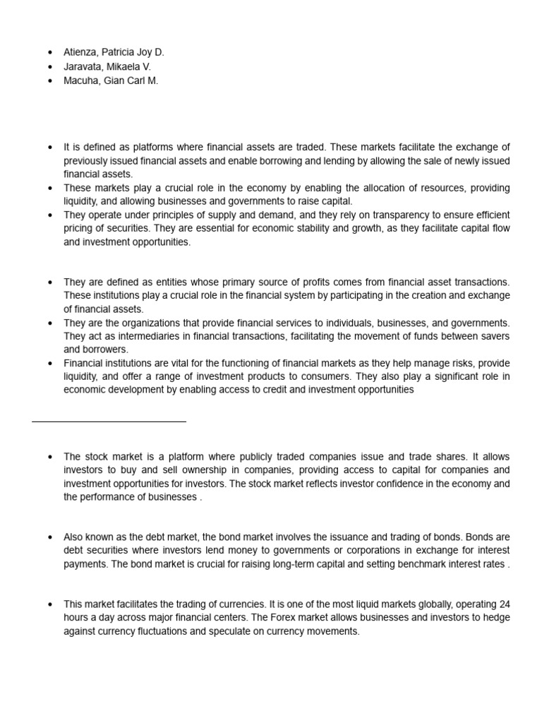 FINA 202 Group 1 Summary Report | PDF | Financial Markets | Derivative (Finance)