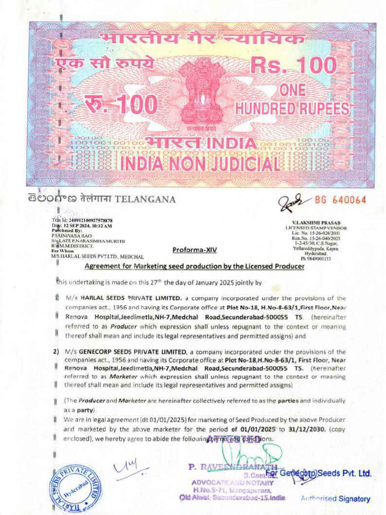 7 Agreement With Harlal | PDF