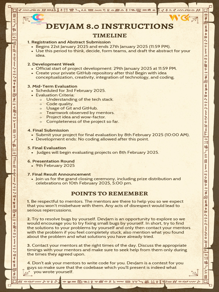 DEVJAM 8.0 INSTRUCTIONS | PDF | Information Technology | Software