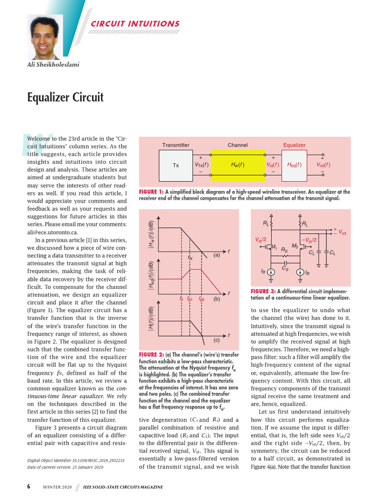 Sheikholeslami2020 - Equalizer Circuit | PDF