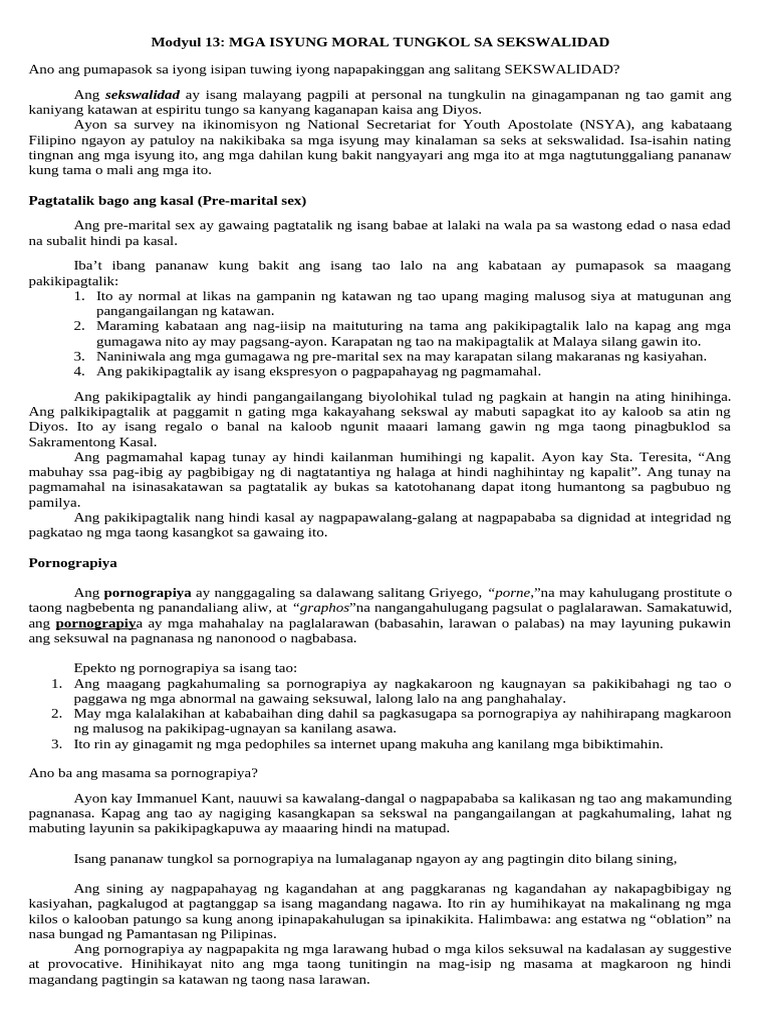 Grade 10 Module 13 | PDF