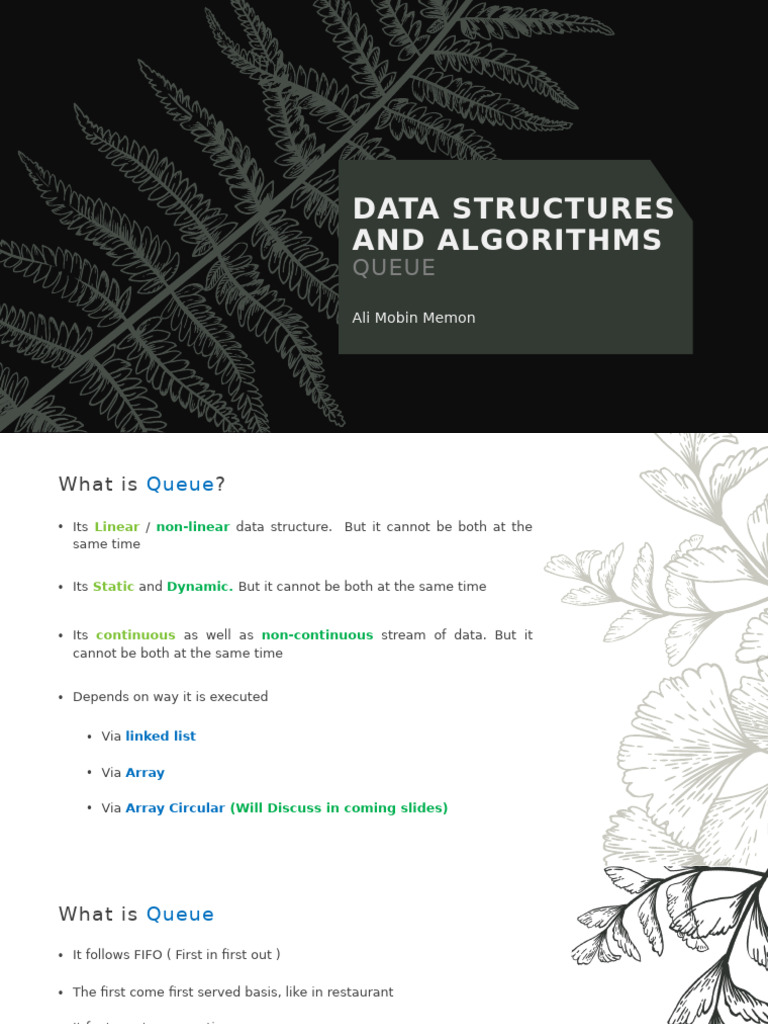 Lecture 5 Queue DSA | PDF | Queue (Abstract Data Type) | Algorithms And Data Structures