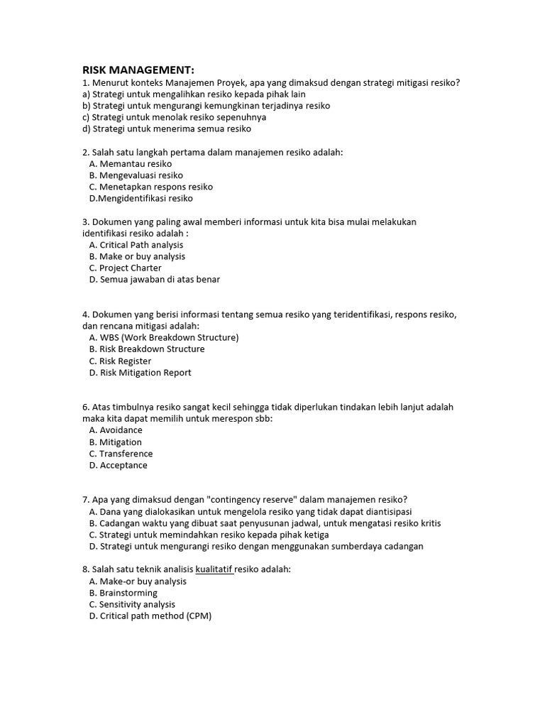 8.risk Management | PDF