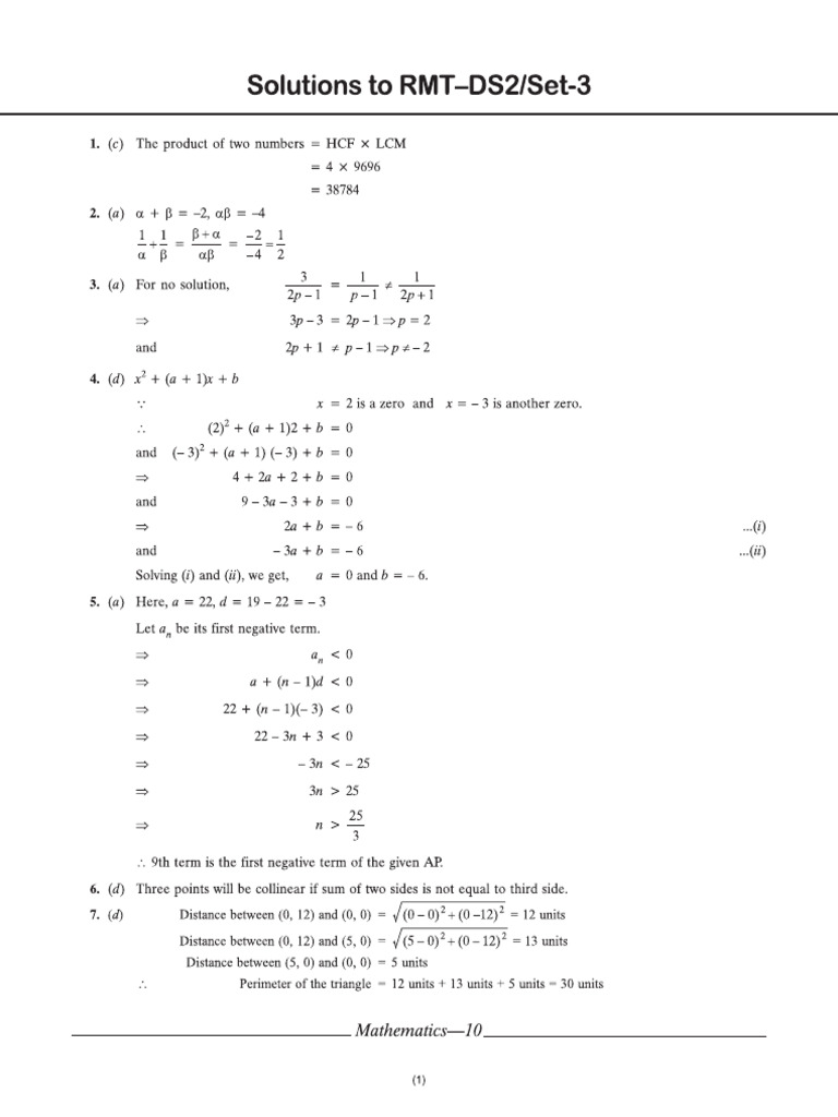 Math_10_Set_3_DS2 | PDF