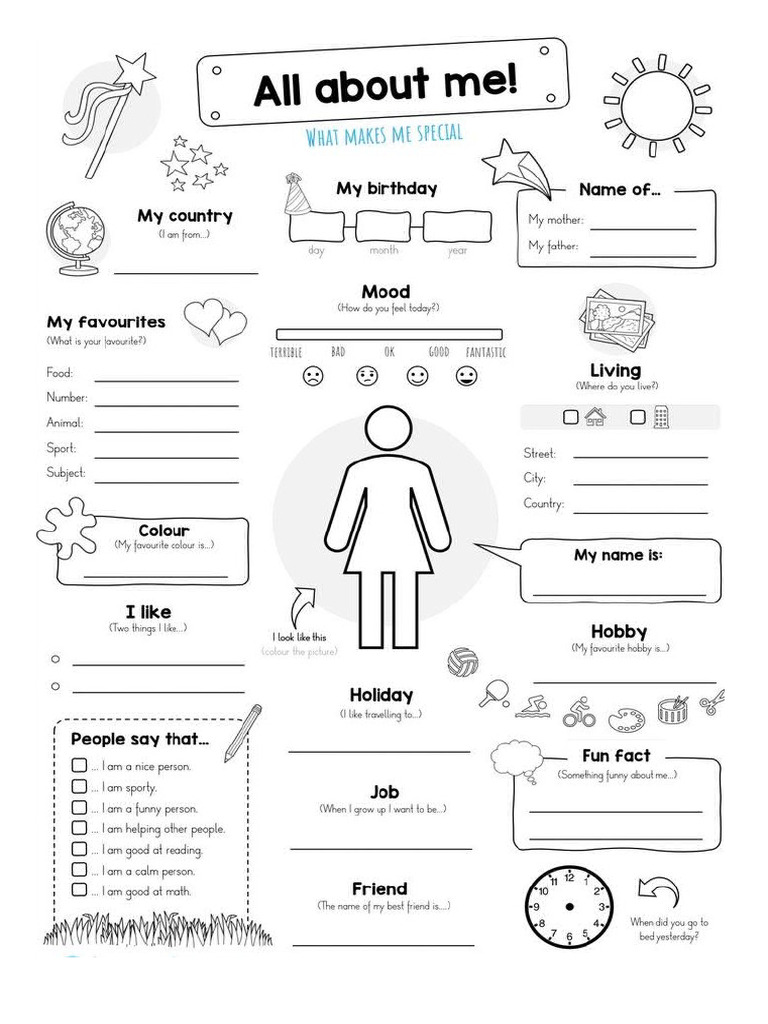 All About Me 1 | PDF